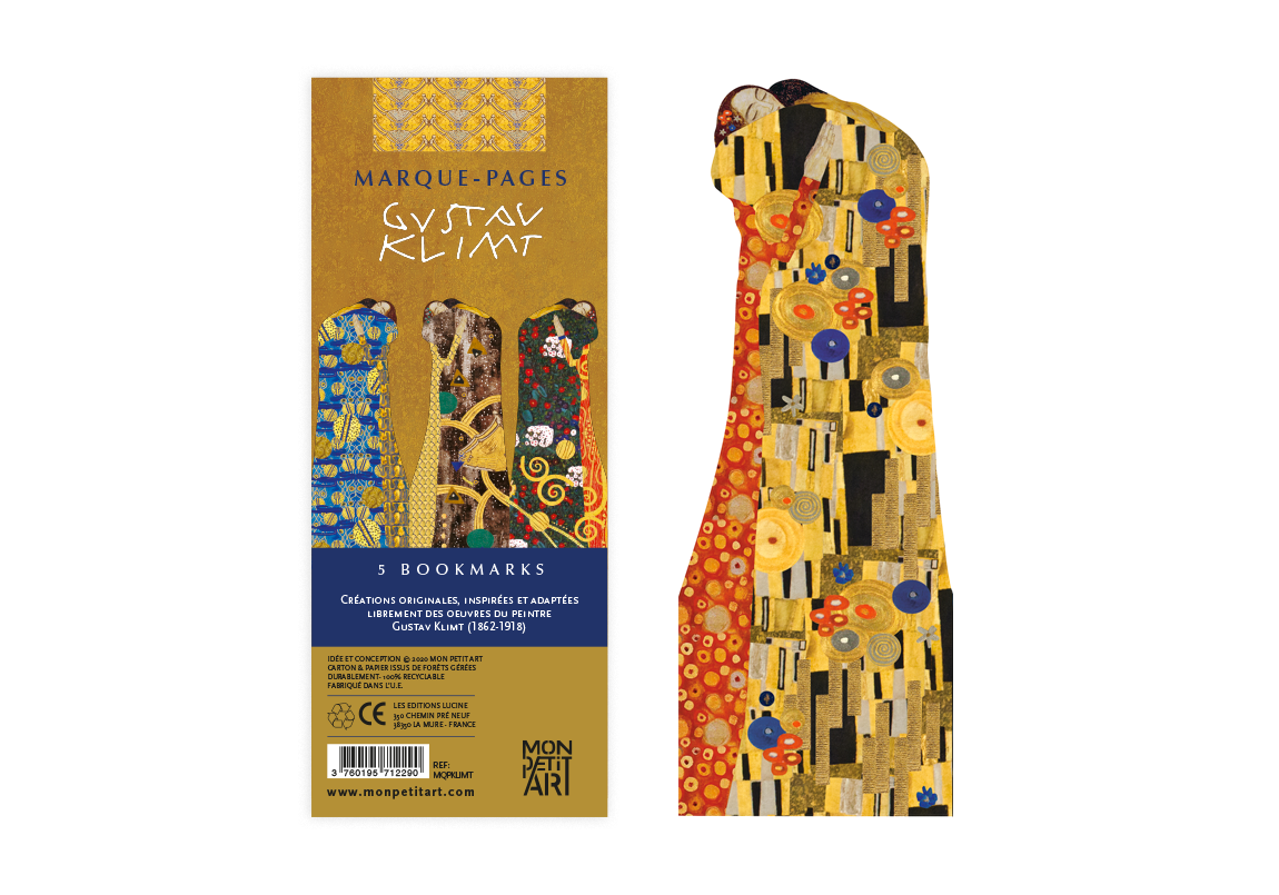 Bookmarks Klimt, The Kiss by Mon Petit Art – Cleveland Museum of Art